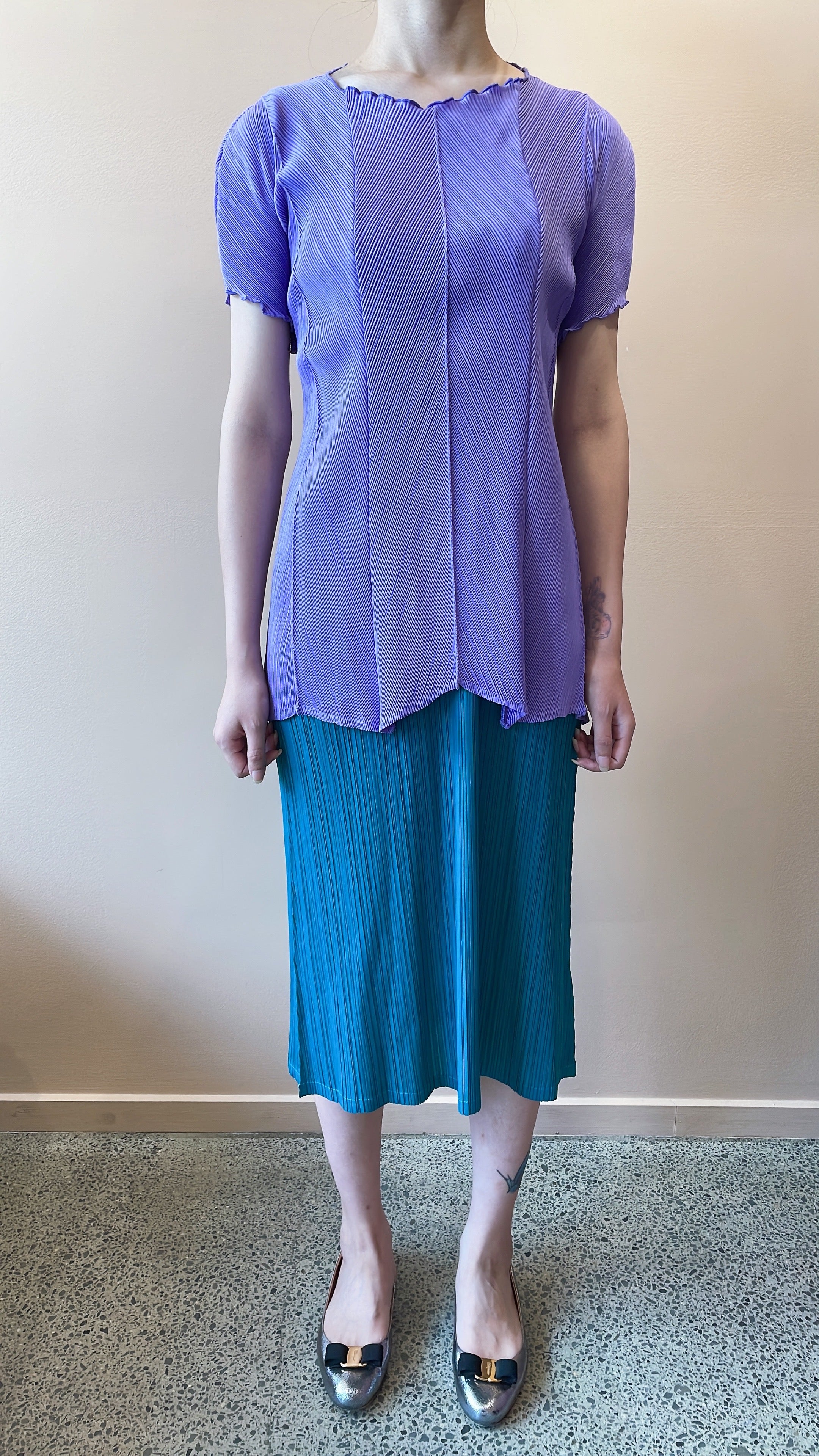 Goffer Mauve Top – AIMAI DESIGN